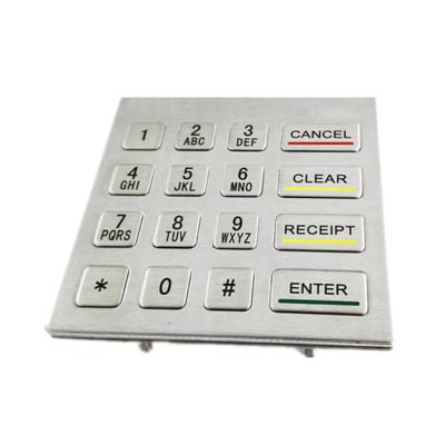 China Waterproof Stainless Steel Numeric Keypad Windows/Linux Compatible for sale