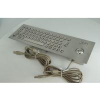 China Ip65 Stainless Steel Keyboard With 800 Dpi Trackball For Industrial Applications for sale