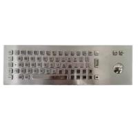 China Ip65 Stainless Steel Keyboard With 800 Dpi Trackball For Industrial Applications for sale