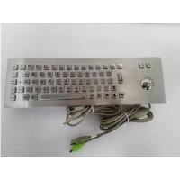 China Ip65 Stainless Steel Keyboard With 800 Dpi Trackball For Industrial Applications for sale