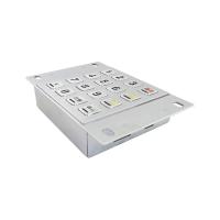 China 4x4 16 Keys 304 Stainless Steel Metal Numeric Keypad with Backlight Self Service Kiosk Keypad for sale