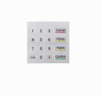 China Rugged Self Service Kiosk Metal Numeric Keypad 16 Keys Waterproof For Harsh Environments for sale