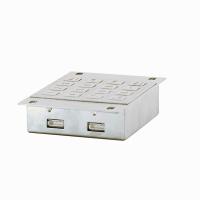 China 304 Stainless Steel ATM Machine Pin Pad Payment Kiosk IP65 Encrypted Metal Keypad with 16 Keys for sale