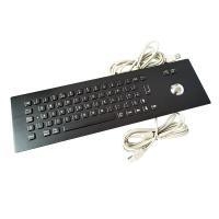 China Black Color IP65 Waterproof Stainless Steel Keyboard With 67 Keys For Self Service Kiosk for sale