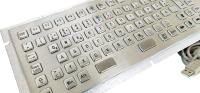 China Self Service Kiosk Stainless Steel Industrial Keyboard With Trackball And Numeric Keypad for sale