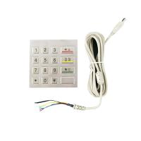 China Waterproof Stainless Steel Metal Numeric Keypad 100 X 100 Mm With USB For Vending Machine for sale