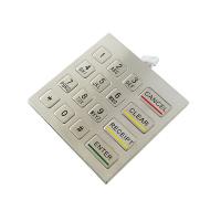 China Waterproof Stainless Steel Metal Numeric Keypad 100 X 100 Mm With USB For Vending Machine for sale