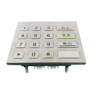 China Waterproof Stainless Steel Metal Numeric Keypad 100 X 100 Mm With USB For Vending Machine for sale