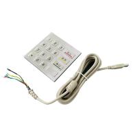 China Stainless Steel 16 Key Numeric Metal Keypad With USB Wired Connection For Self Service Kiosk for sale