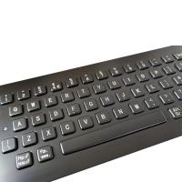 China Panel Mounting Black Metal Keyboards With Customizable Layout For Self Service Kiosk for sale