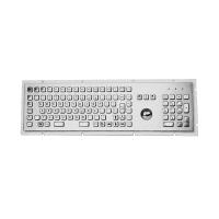 China Self Service Kiosk IP65 Waterproof Stainless Steel Metal Keyboard With 38mm Trackball and Numeric Keypad for sale