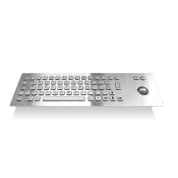 China Industrial IP65 Stainless Steel Metal Keyboard With Trackball For Industrial Applications for sale