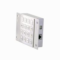 China IP65 Stainless Steel ATM Encrypted Metal Pin Pad with 16 keys for Self Service Payment Kiosk for sale