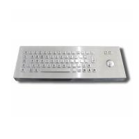 China 65 Keys Desktop IK07 IP65 Stainless Steel Industrial Keyboard With Trackball for Self Service Kiosk for sale