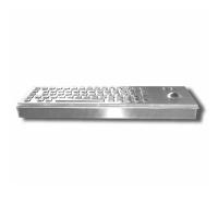 China 65 Keys Desktop IK07 IP65 Stainless Steel Industrial Keyboard With Trackball for Self Service Kiosk for sale