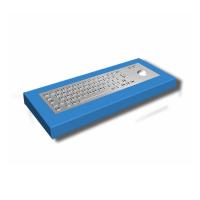 China 65 Keys Desktop IK07 IP65 Stainless Steel Industrial Keyboard With Trackball for Self Service Kiosk for sale