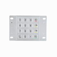China Waterproof 304 Stainless Steel Encrypted Pin Pad Payment Kiosk IP65 Encrypted Metal Keypad with 16 Keys for sale