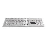 China Self Service Kiosk IP65 Waterproof Industrial Stainless Steel Metal Keyboard With Touchpad for sale