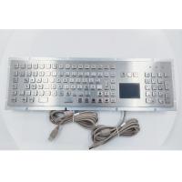 China Self Service Kiosk IP65 Waterproof Industrial Stainless Steel Metal Keyboard With Touchpad for sale