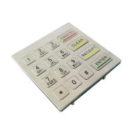 China Self Service Kiosk Machine Waterproof IP65 Stainless Steel Metal Numeric Keypad with 4x4 Keys for sale