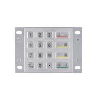 China Waterproof 4x4 Stainless Steel Metal Encrypted EPP Pin Pad DES 3DES Encryption Keypad For Payment Kiosk for sale