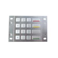 China Waterproof 4x4 Stainless Steel Metal Encrypted EPP Pin Pad DES 3DES Encryption Keypad For Payment Kiosk for sale