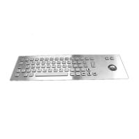 China Industrial IP65 Stainless Steel Metal Keyboard With Trackball Input Device For Self Service Kiosk for sale