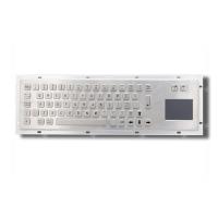 China Dustproof IP65 Stainless Steel Industrial Metal Keyboard With Touchpad For Self Service Kiosk Machine for sale