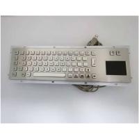 China Dustproof IP65 Stainless Steel Industrial Metal Keyboard With Touchpad For Self Service Kiosk Machine for sale