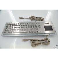 China Dustproof IP65 Stainless Steel Industrial Metal Keyboard With Touchpad For Self Service Kiosk Machine for sale