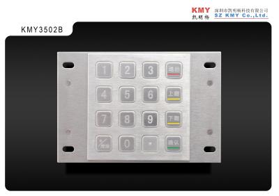 China Unattended Payment Kiosk Number Pin Pad 16 Keys Anti Vandal ATM Keypad for sale