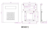 China Dustproof Waterproof 16 Keys Kiosk Metal Keypad IK07 ATM Machine Pad for sale