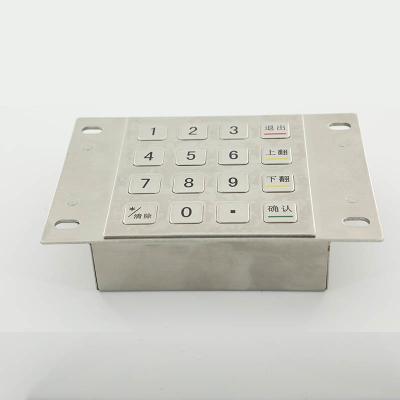 China 304 Stainless Steel Encrypted USB RS232 EPP Keypad Payment ATM for sale