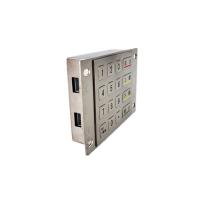 China 16 Keys DES 3DES EPP Stainless Steel Keypad For Payment Kiosk for sale