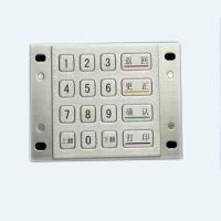 China KMY3501A IP65 304 Stainless Steel Keypad 16 Keys For Self Service Kiosk for sale