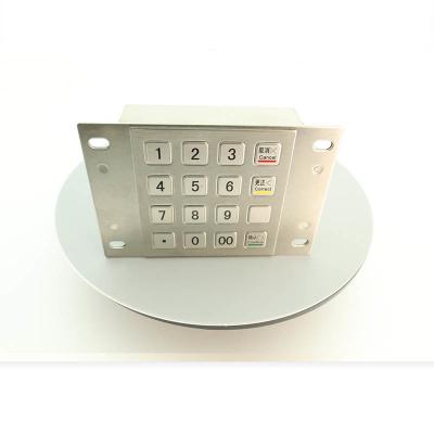 China IP65 Waterproof USB Payment Kiosk Stainless Steel 304 EPP Pin Pad for sale