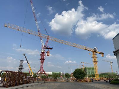 China 24 Ton Luffing Tower Crane 60m Radius QTD400-24 Max Capacity 24t for sale