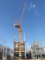 China 6000kg Luffing Jib Tower Crane 6 Ton Skyscraper Crane QTD80-6 for sale