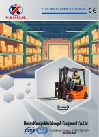 China KAMUJA FE4P25Q 2.5 Ton Lithium Battery Forklift 2500kg Rated Load AC Motor for sale