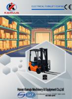 China KAMUJA FE4P16Q Electric Forklift 1600kg Load Capacity 48V Lead Acid Battery for sale