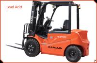 China KAMUJA FE4P30Q 3 Ton Electric Forklift Lead Acid Battery 3000kg Load Capacity for sale
