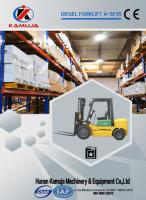 China ISUZU 3.5 Ton Diesel Forklift 3500kg Capacity with 3000mm Lift Height for sale
