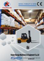 China A-SF80 8.0T Diesel Fork Truck 8000kg with ISUZU 6BG1 Engine 4860mm Length for sale