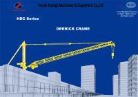 China 10 Ton Derrick Tower Crane HDC63 3023 10T Max Capacity 45kW Lifting 90m per min for sale