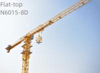 China 8 Ton Flat Top Tower Crane N6015-8D 60m Radium Climbing Type for sale
