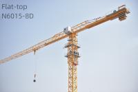 China 8 Ton Flat Top Tower Crane N6015-8D 60m Radium Climbing Type for sale
