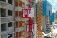 China SC200 Passenger Construction Hoist 2000kg Dual Cage Elevator for Building for sale
