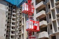 China SC200 Passenger Construction Hoist 2000kg Dual Cage Elevator for Building for sale
