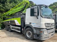 China Used Zoomlion 49m Truck Mounted Concrete Pump ZLJ5330THBBE 49X 6RZ 180m3h 11.3MPa for sale