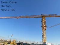 China 10 Ton Flat Top Tower Crane N6515-10C 46.5m Climbing Type for Building Construction for sale